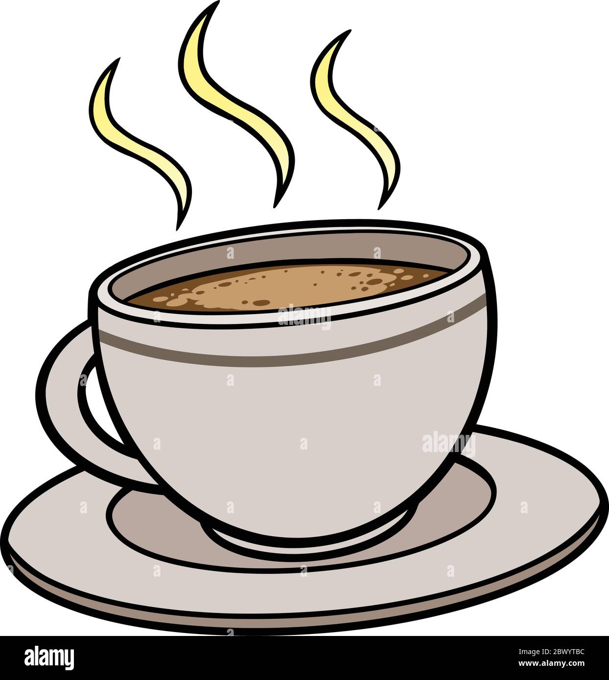 Coffee - A cartoon illustration of Coffee Stock Vector Image & Art - Alamy