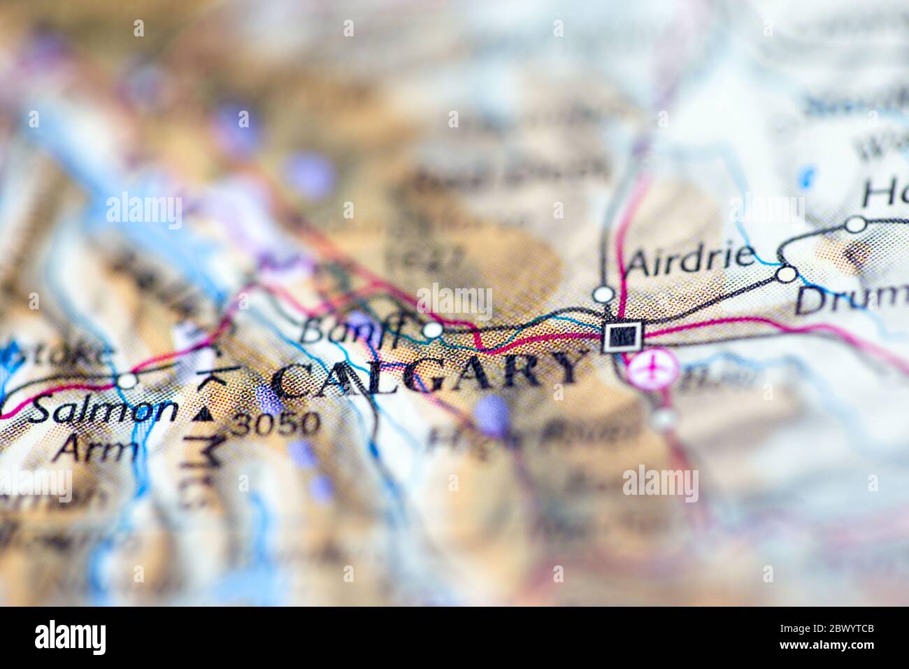 Map of calgary hi-res stock photography and images - Alamy