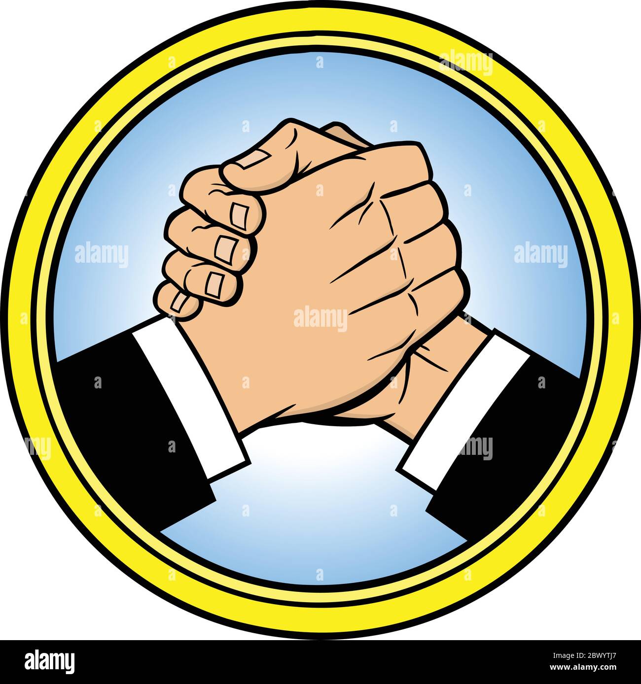 Cool Handshake Icon- An Illustration of a Cool Handshake Icon Stock ...