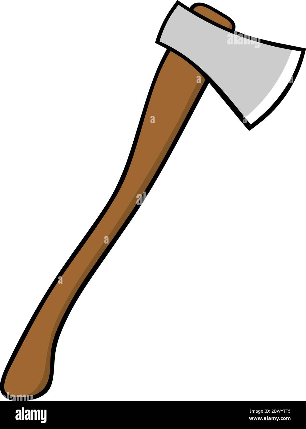 Chopping Ax- An Illustration of a Chopping Ax Stock Vector Image & Art ...