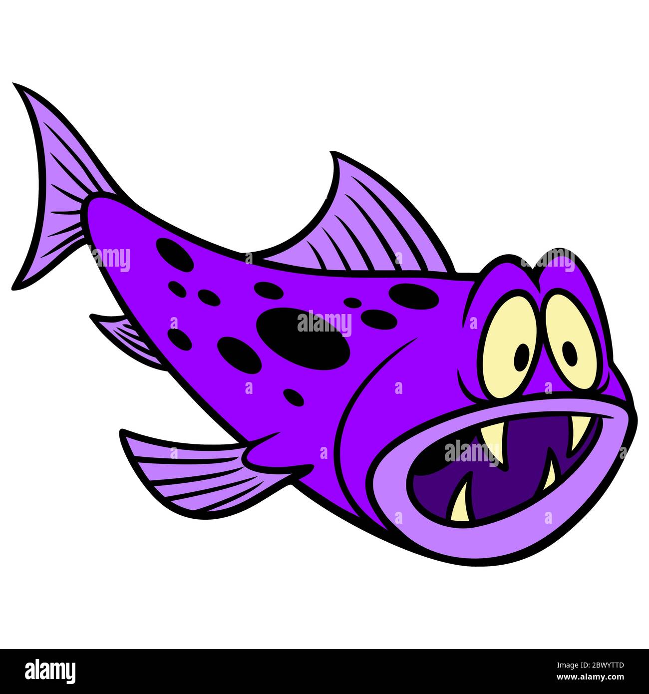 Cartoon character fish hi-res stock photography and images - Alamy