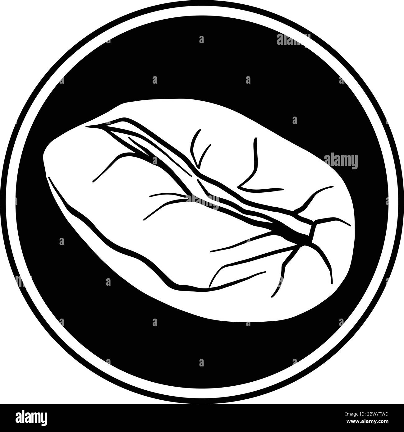 Coffee Bean Symbol - A cartoon illustration of a Coffee Bean Symbol ...