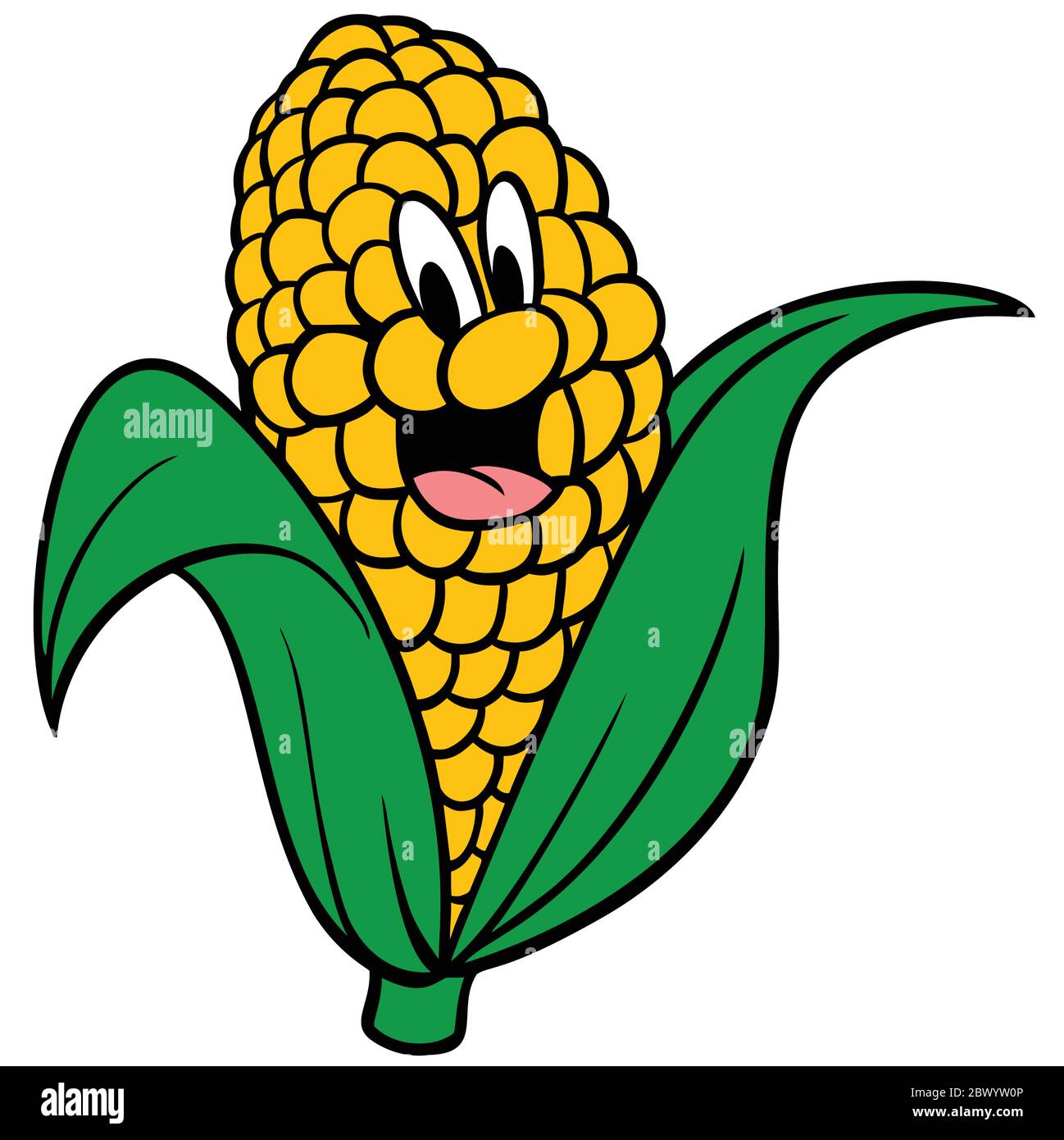 Corn cartoon Cut Out Stock Images & Pictures - Alamy