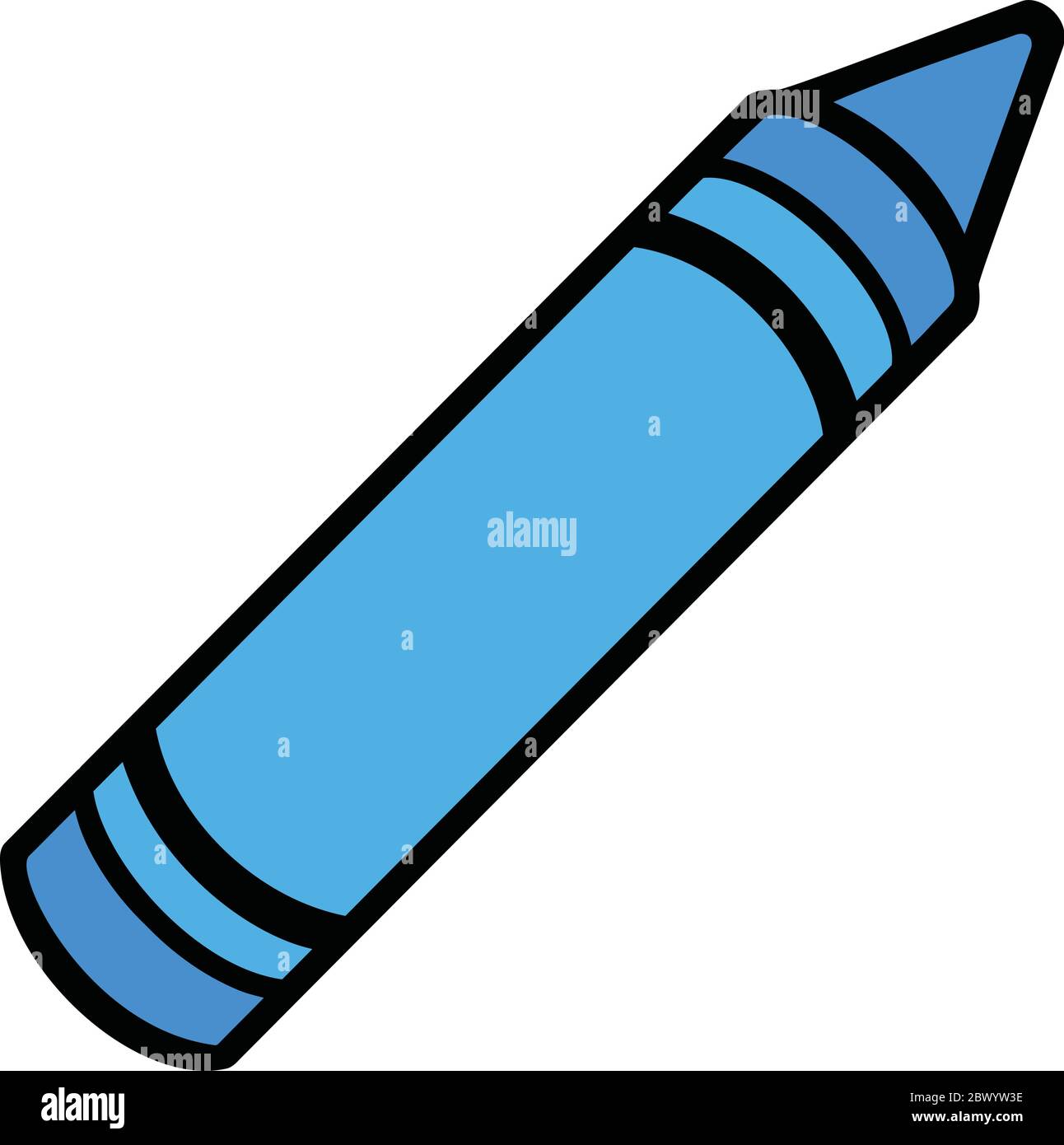 Crayon - A cartoon illustration of a Crayon Stock Vector Image & Art ...