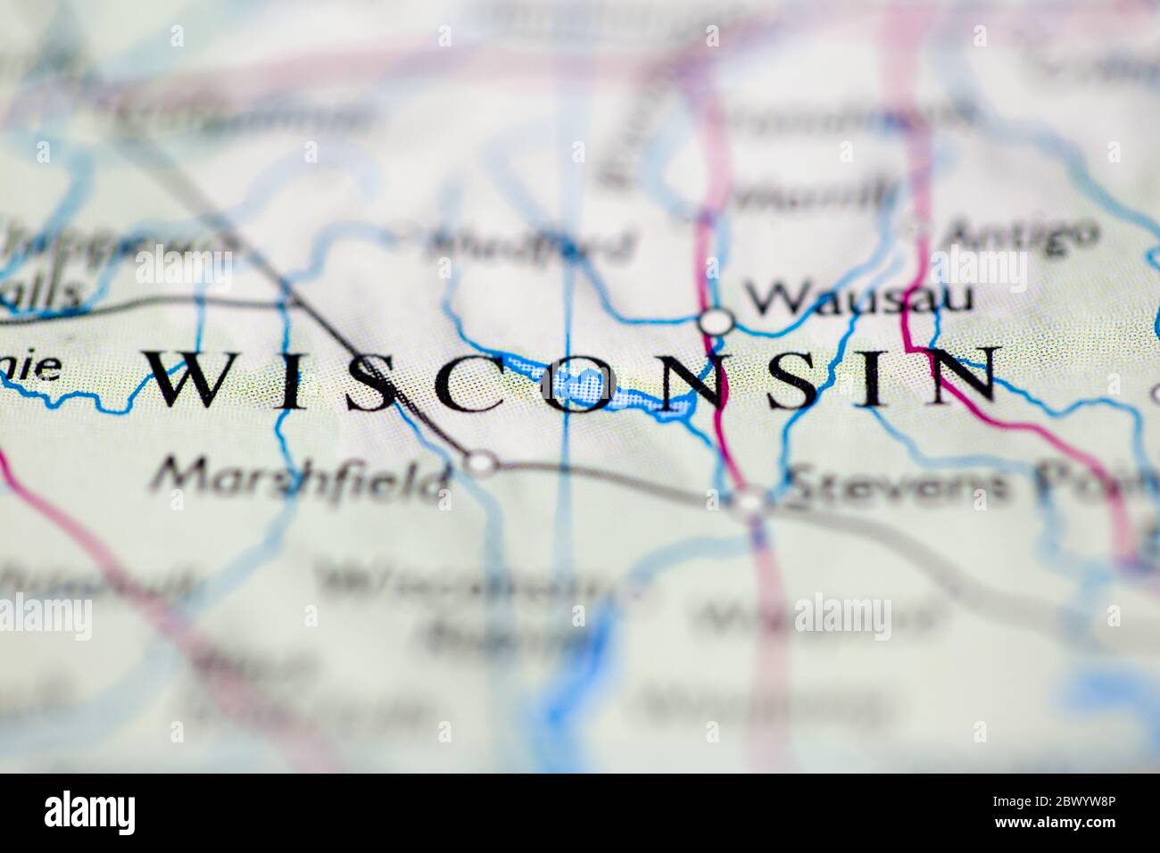 Wisconsin political map hi-res stock photography and images - Alamy