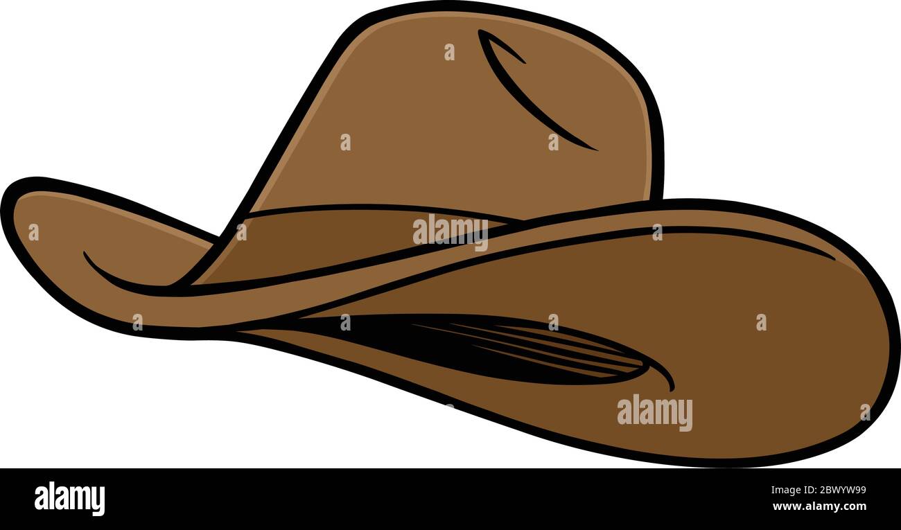 Cowboy Hat- An Illustration of a Cowboy Hat Stock Vector Image & Art ...