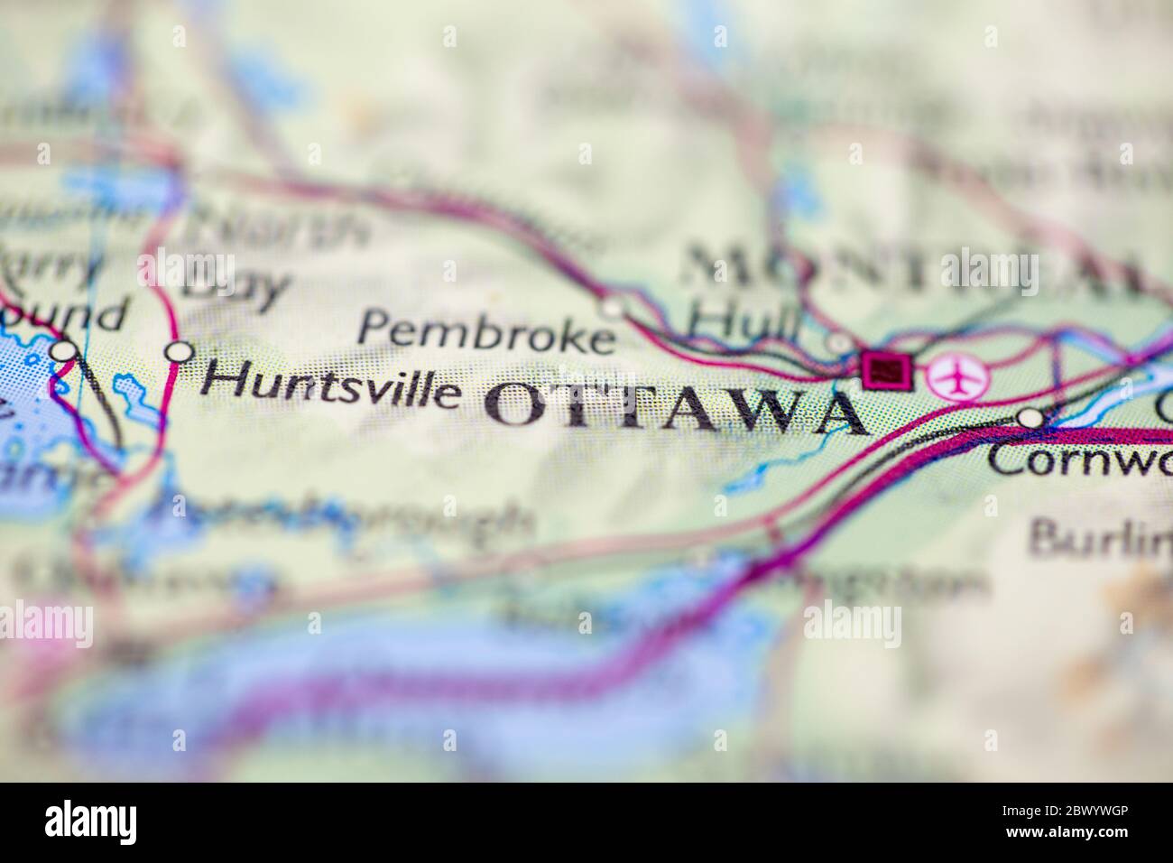 Political map of ontario hi-res stock photography and images - Alamy