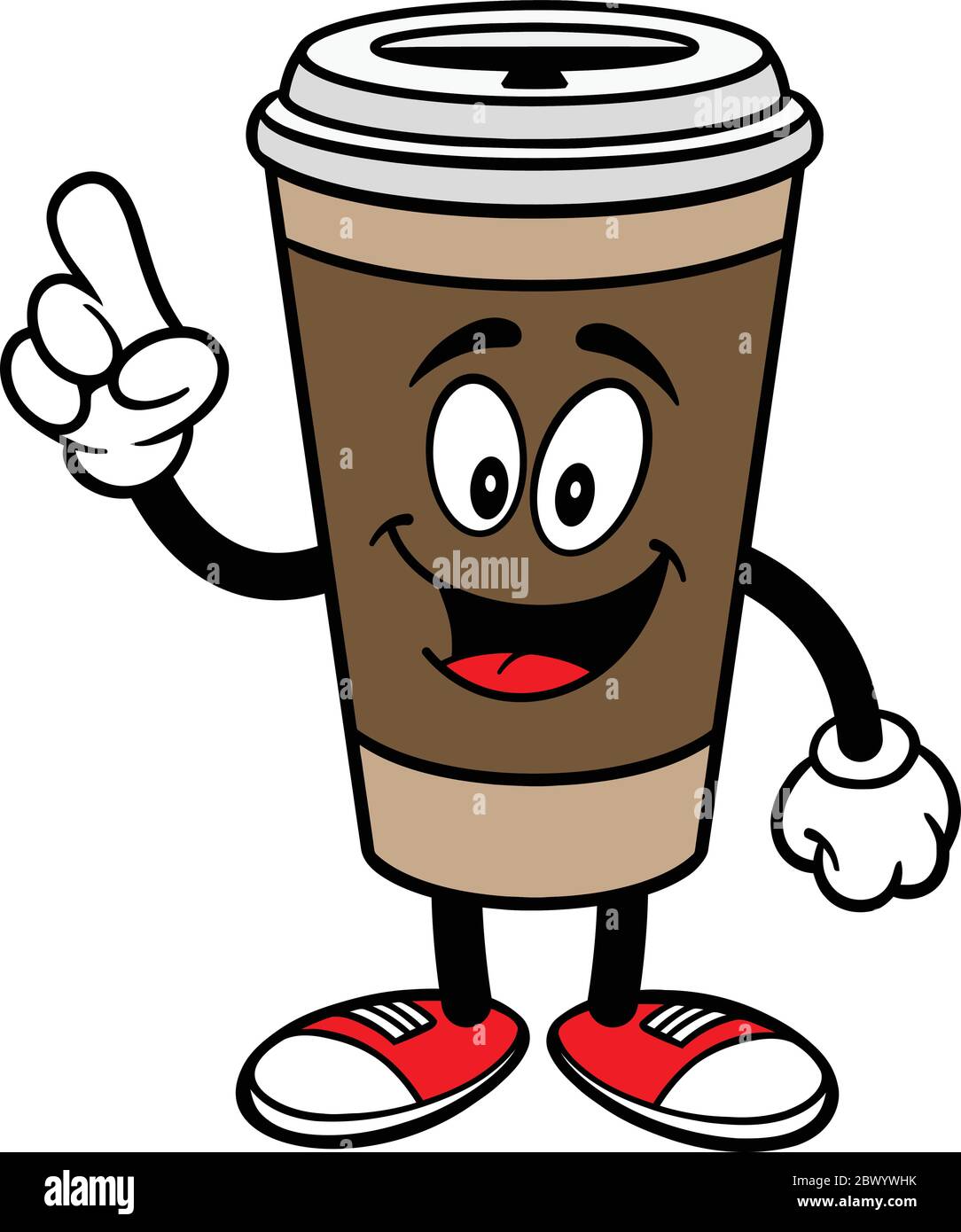 Coffee Mascot Talking - A cartoon illustration of a Coffee Mascot ...