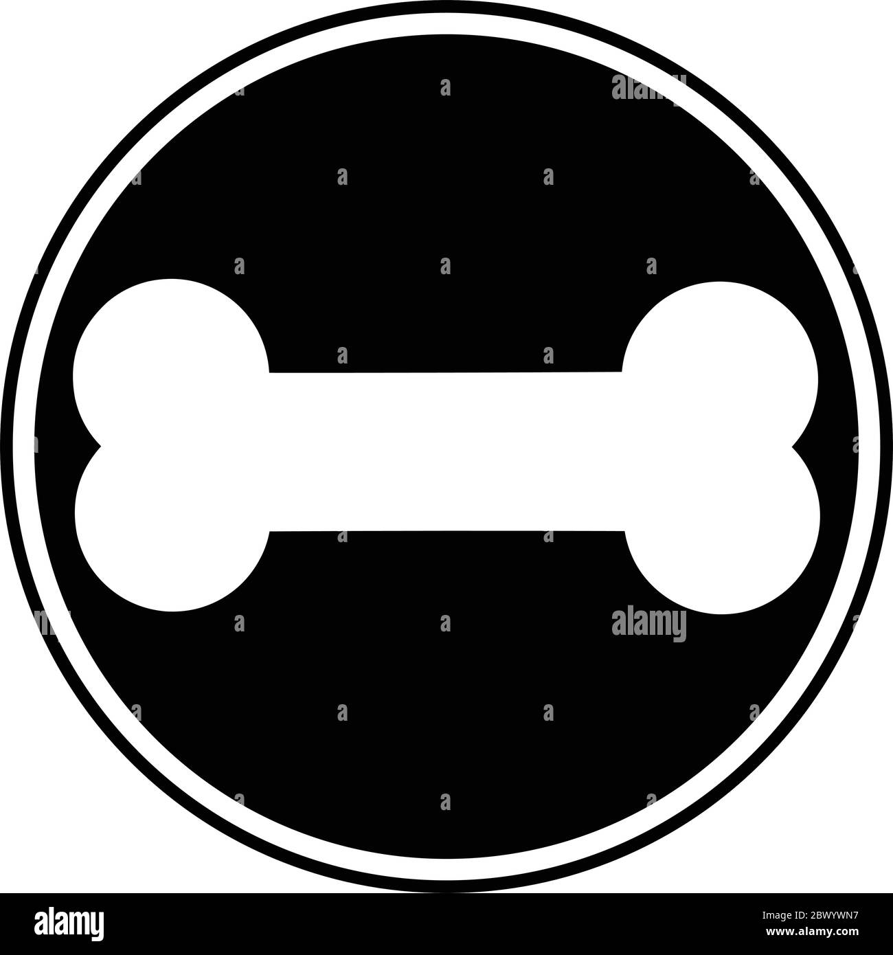 Dog Tag Symbol- An Illustration of a Dog Tag Symbol Stock Vector Image ...