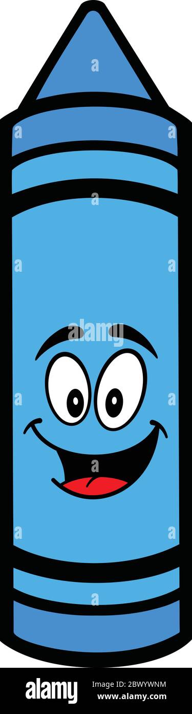 Crayon Mascot - A cartoon illustration of a Crayon Mascot Stock Vector ...