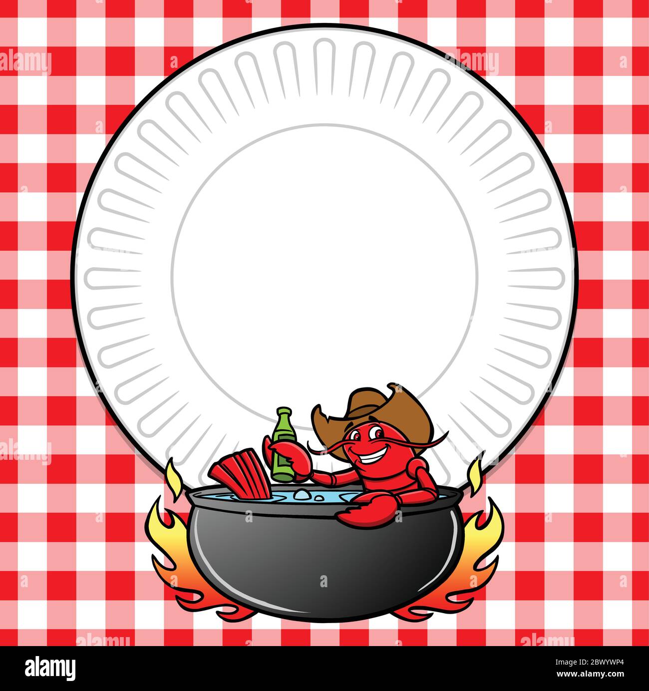 Crawfish Boil Invite- An Illustration of a Crawfish Boil Invite Stock Vector Image & Art - Alamy