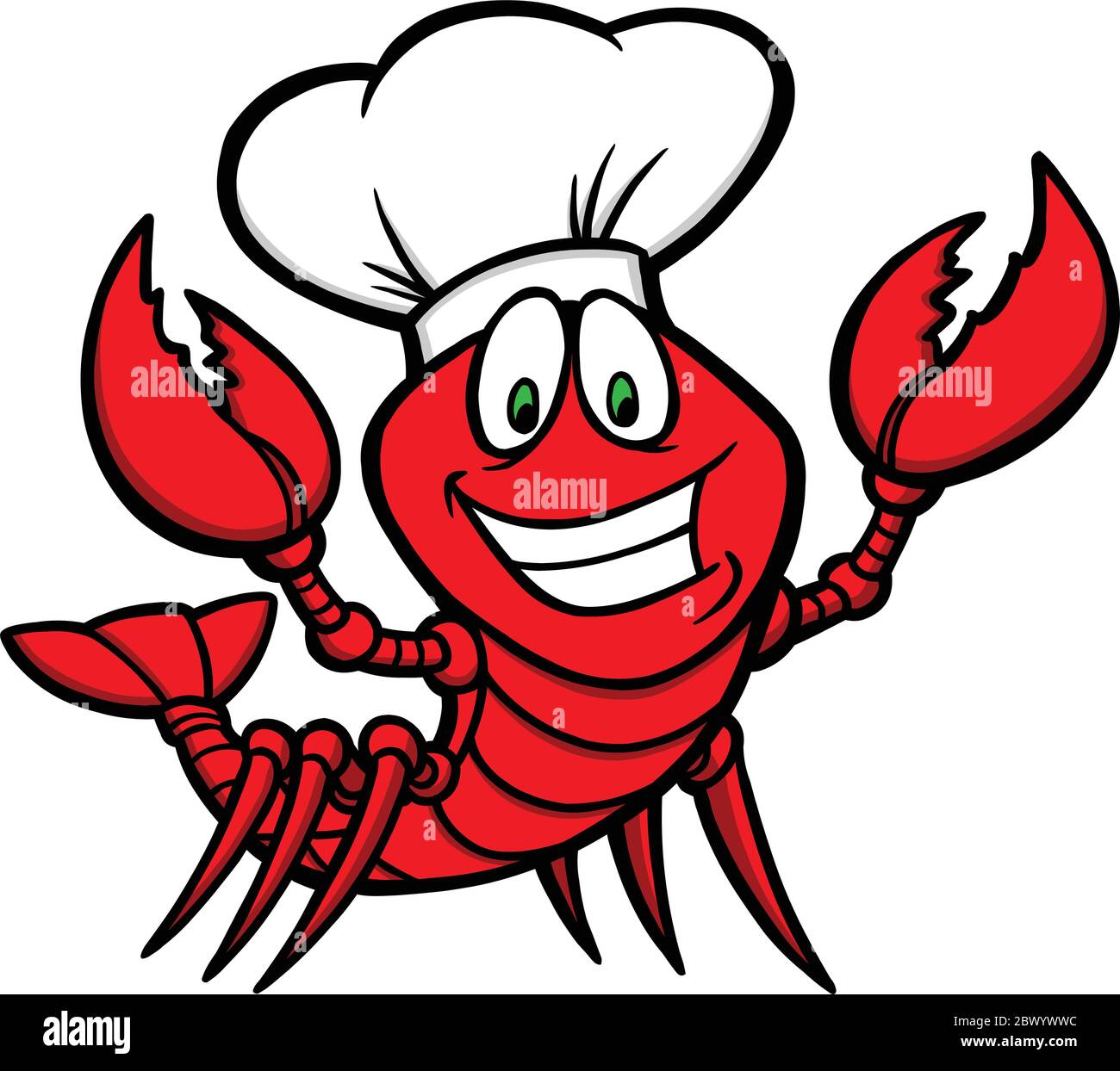 Crawfish Supper - A cartoon illustration of a Crawfish Supper Stock ...