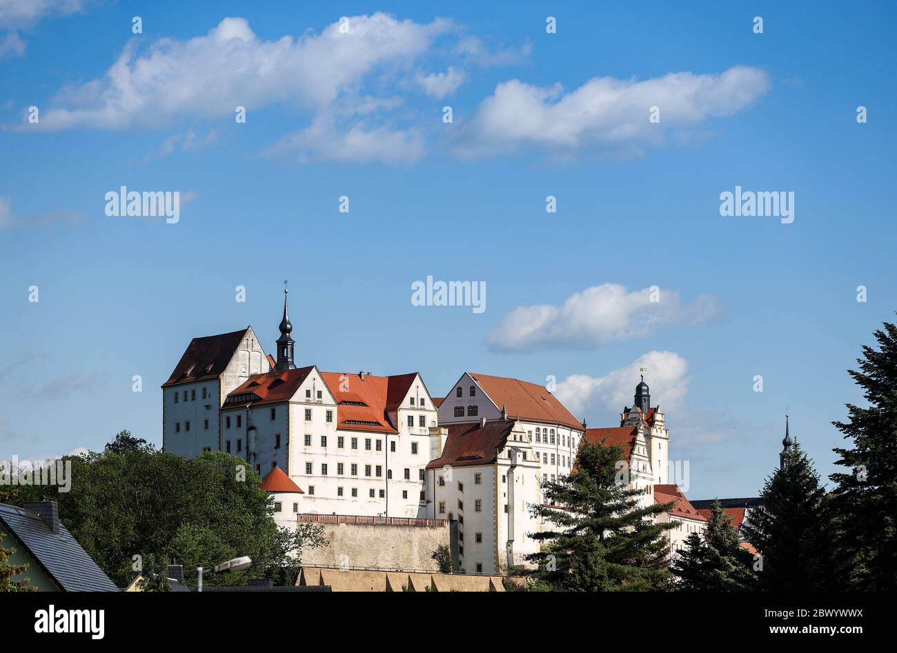 Colditz, Germany. 02nd June, 2020. View of the Colditz castle. The ...