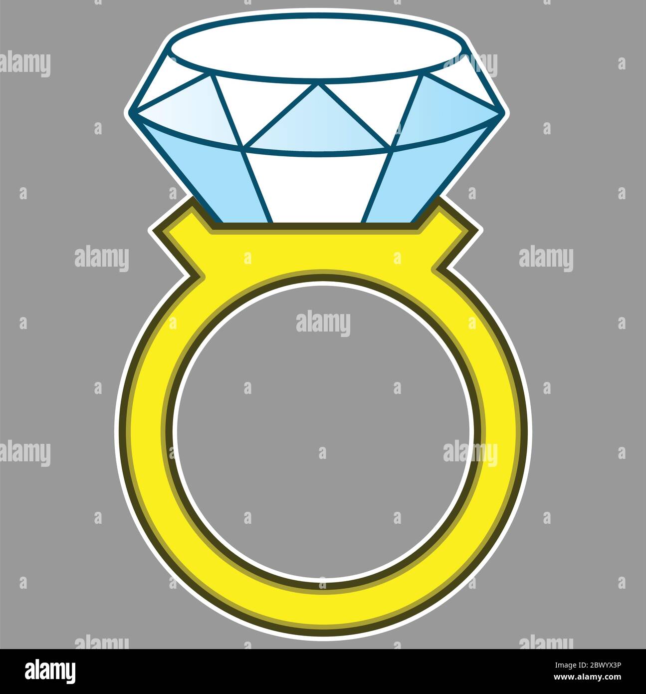 Cartoon diamond ring hi-res stock photography and images - Alamy