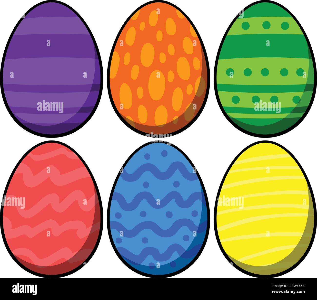 Easter Egg Collection- An Illustration of an Easter Egg Collection ...