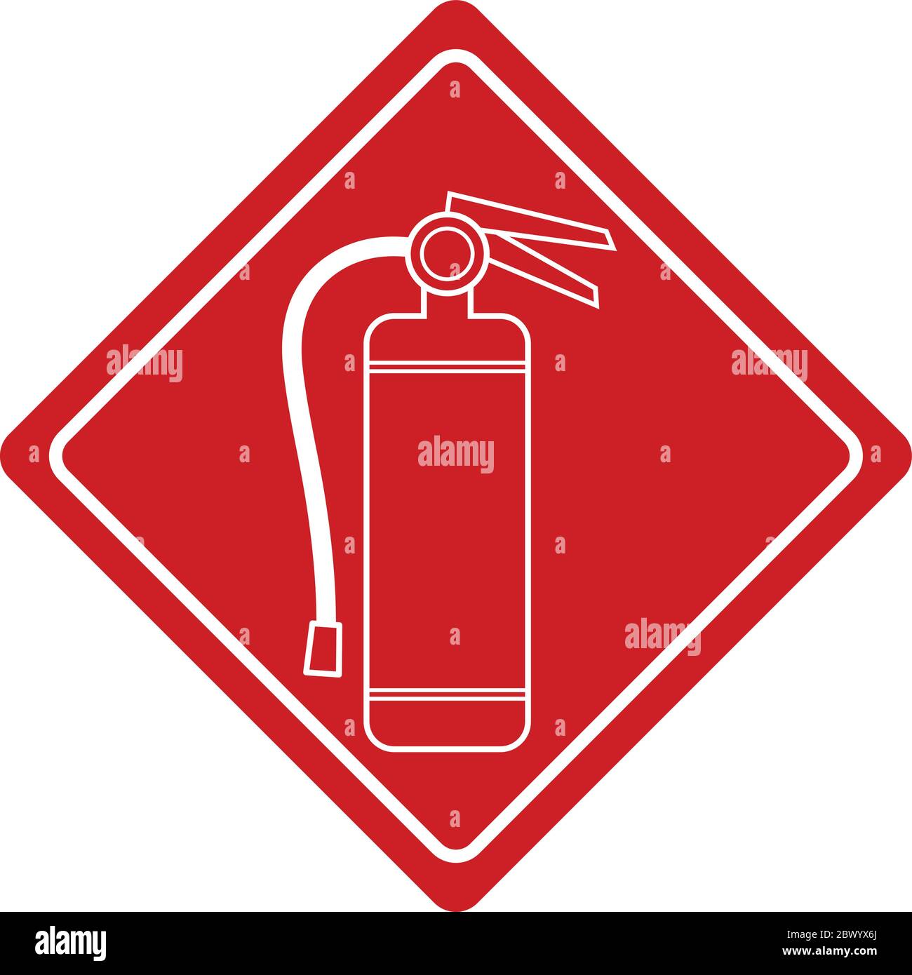 Fire Extinguisher Sign- An Illustration of a Fire Extinguisher Sign ...