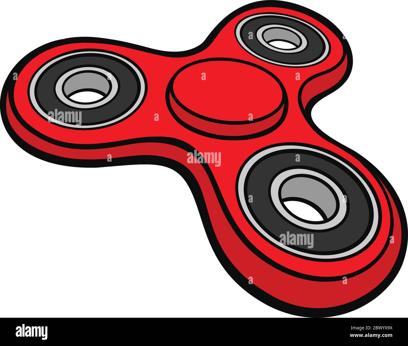 Fidget Spinner- An Illustration of a Fidget Spinner Stock Vector Image ...