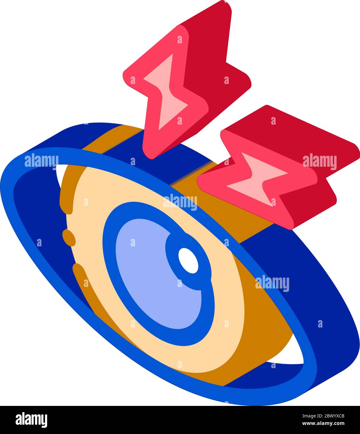 Eye Ache Icon Vector Outline Illustration Stock Vector Image & Art - Alamy