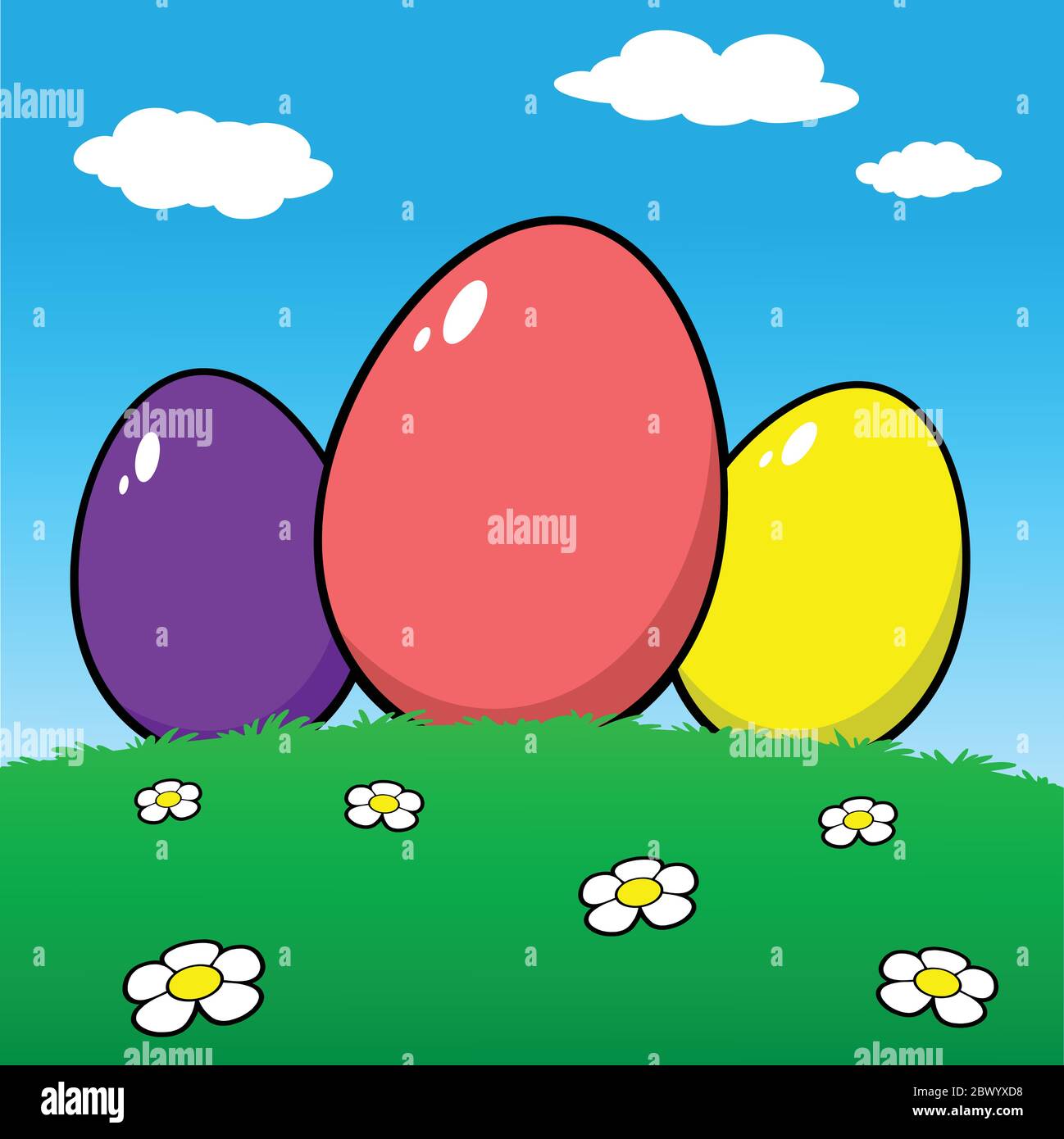 Easter Party Invite- An Illustration of an Easter Party Invite Stock ...