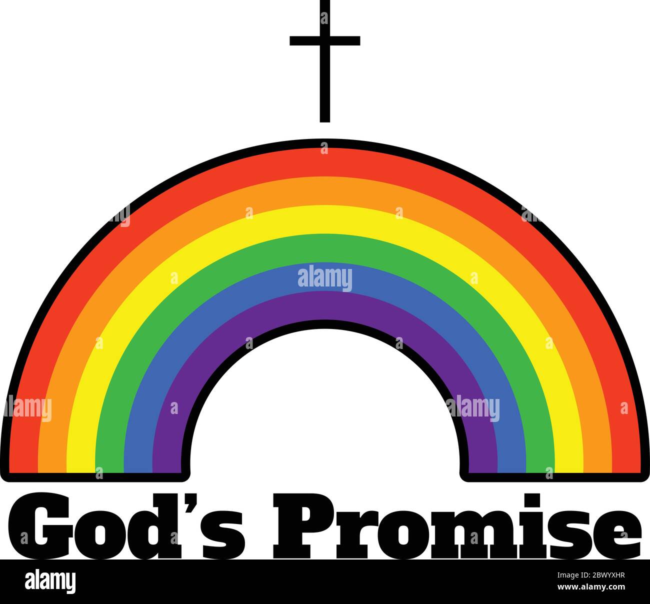 Gods Promise- An Illustration of Gods Promise Stock Vector Image & Art ...