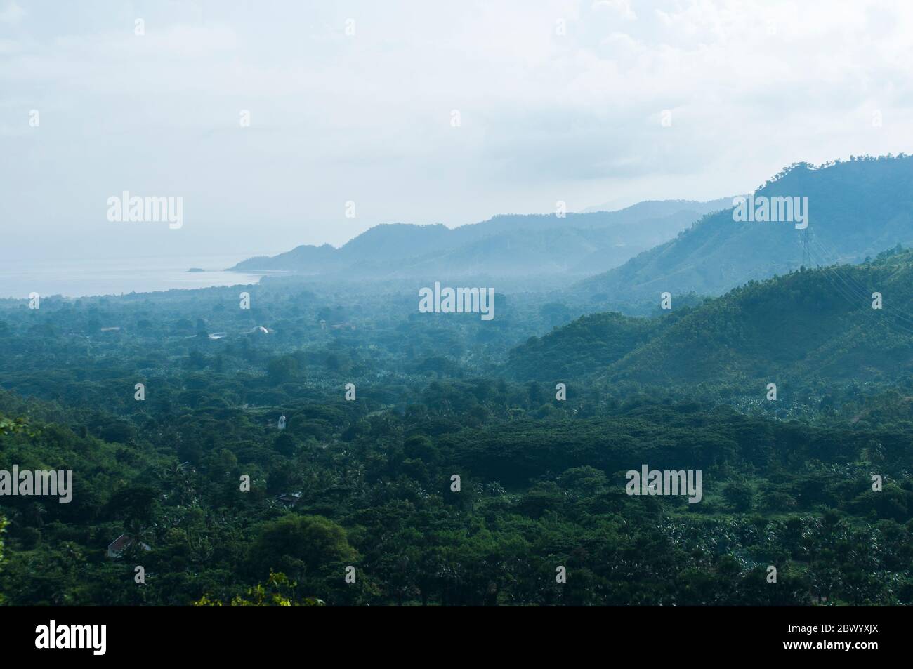 Beautiful landscape with nature view of forest in Manatuto Timor Leste ...