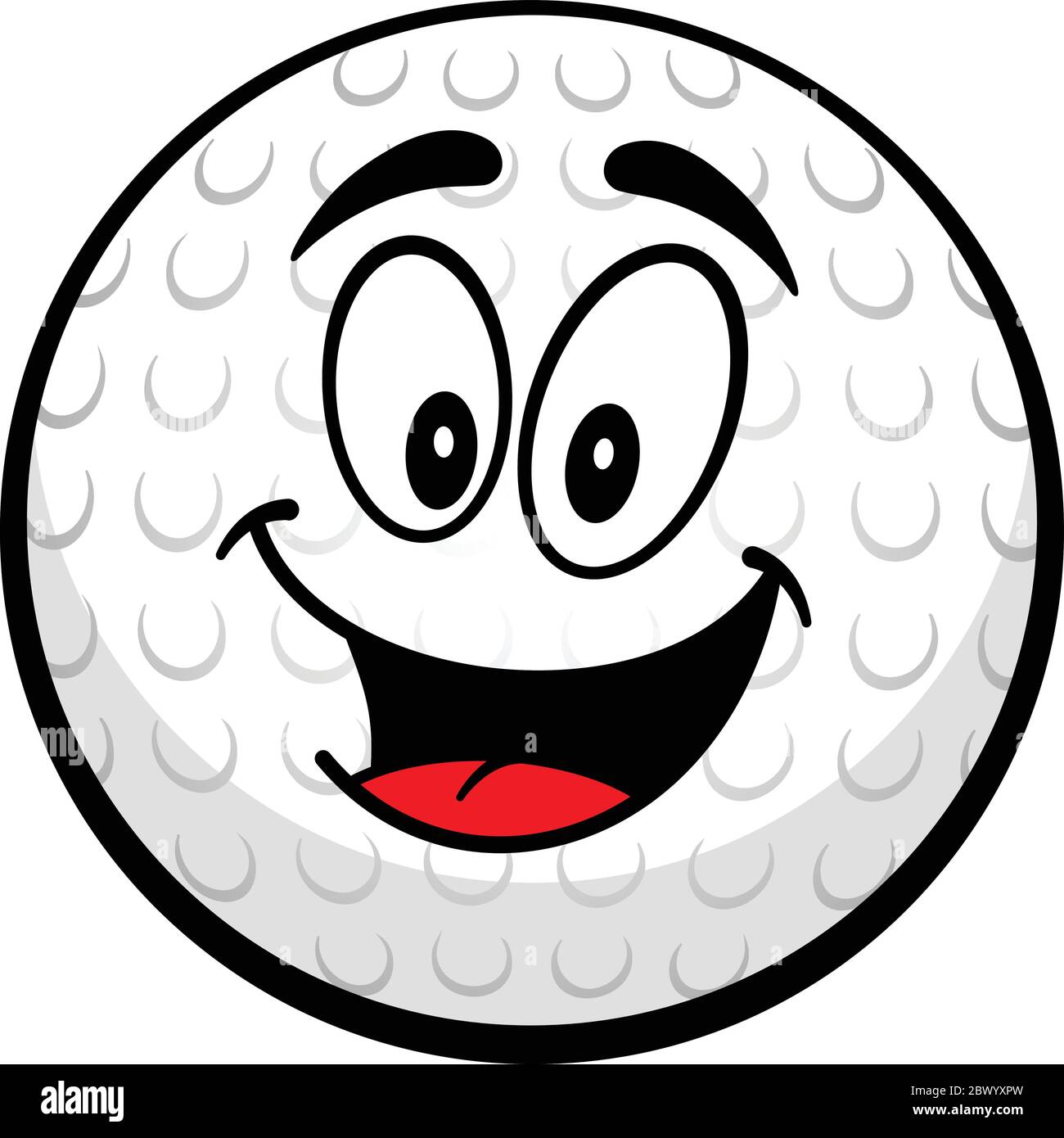 Golf Ball Mascot - A cartoon illustration of a Golf Ball Mascot Stock ...