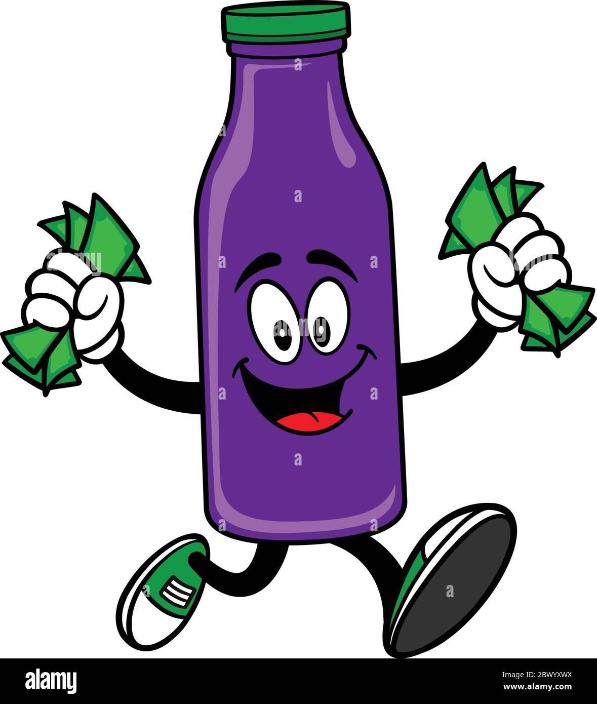 Cartoon Grape Juice