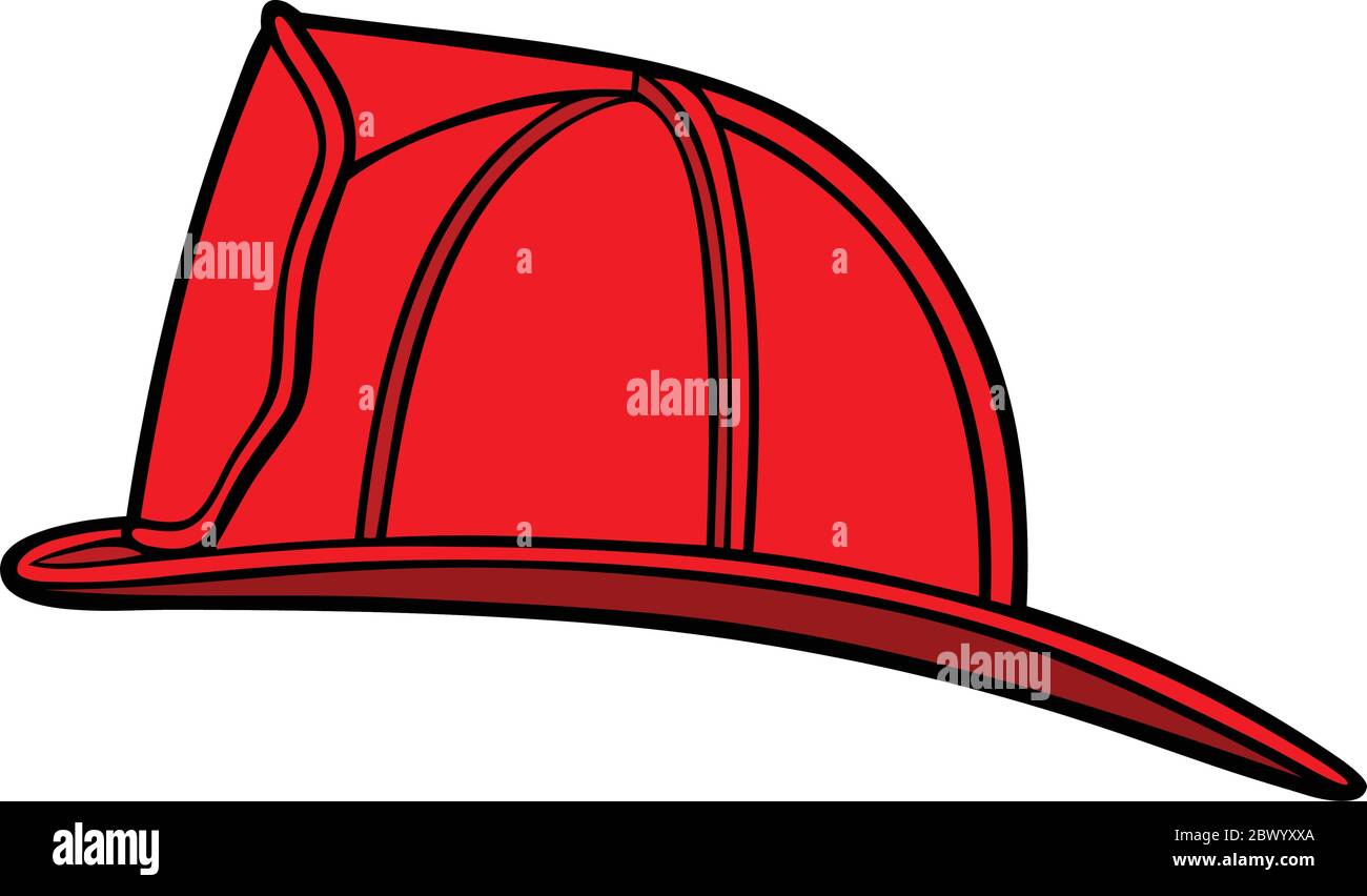 Firefighter Helmet- An Illustration of a Firefighter Helmet Stock ...