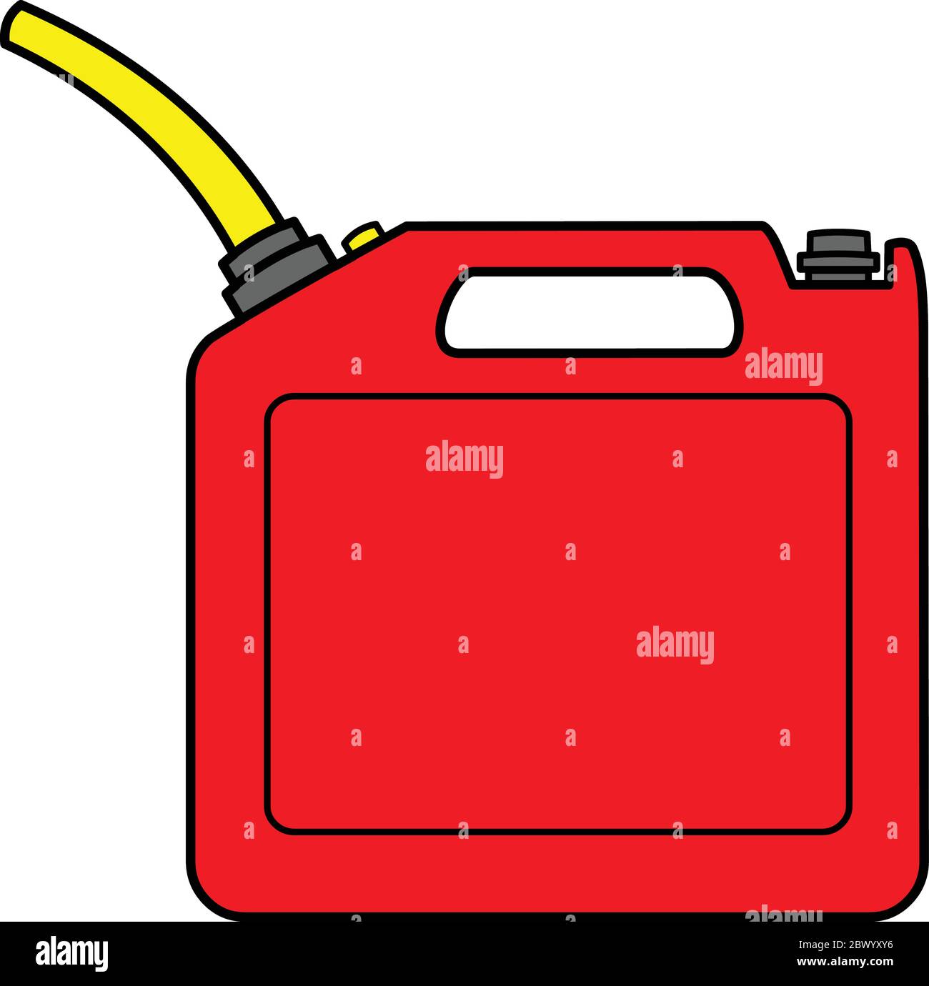 Gasoline Can- An Illustration of a Gasoline Can Stock Vector Image ...