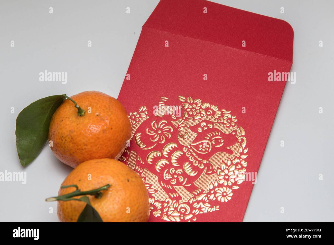 Tangerine and mandarin orange with "FU" (Blessing) Word , mandarin ...