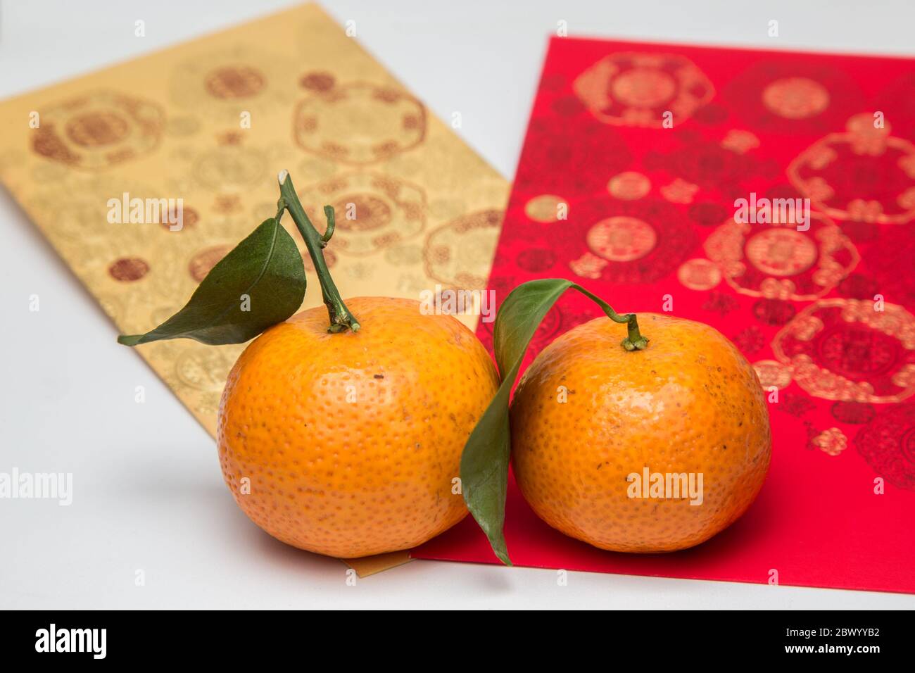 Tangerine and mandarin orange with "FU" (Blessing) Word , mandarin ...
