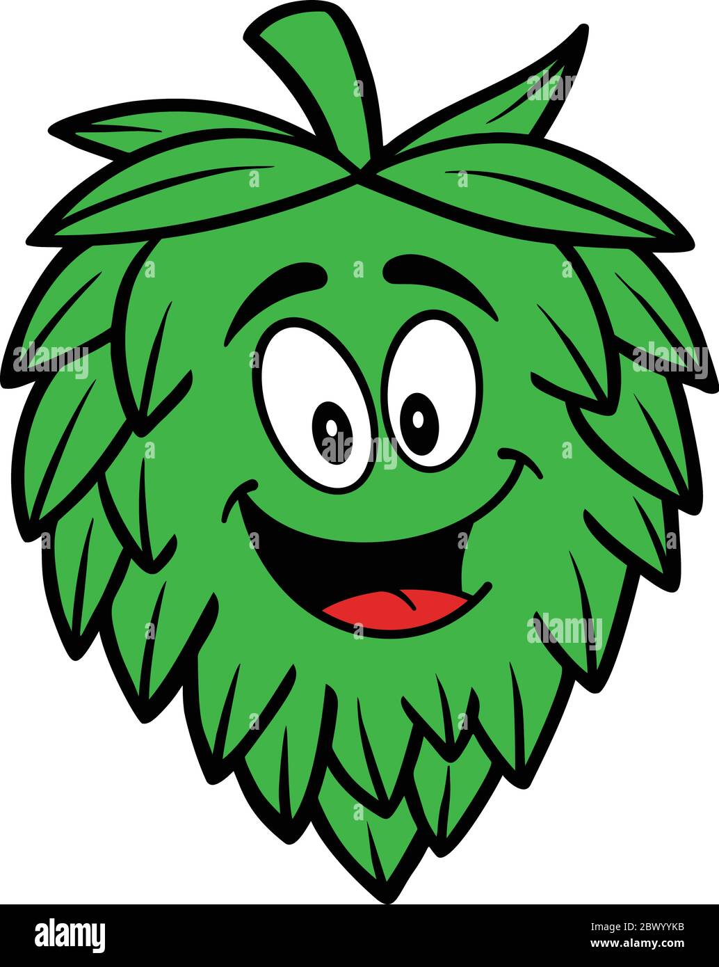 Hop Mascot- A Cartoon Illustration of a Hop Mascot Stock Vector Image ...