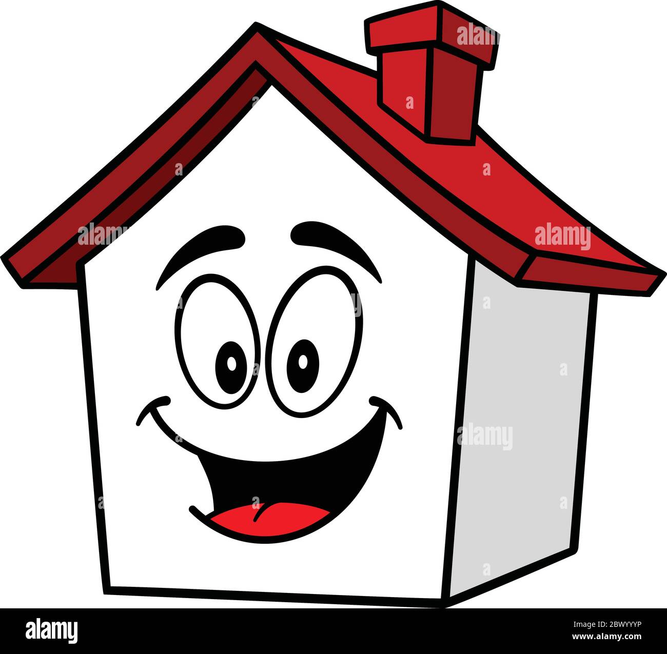 House Mascot- A Cartoon Illustration of a House Mascot Stock Vector ...