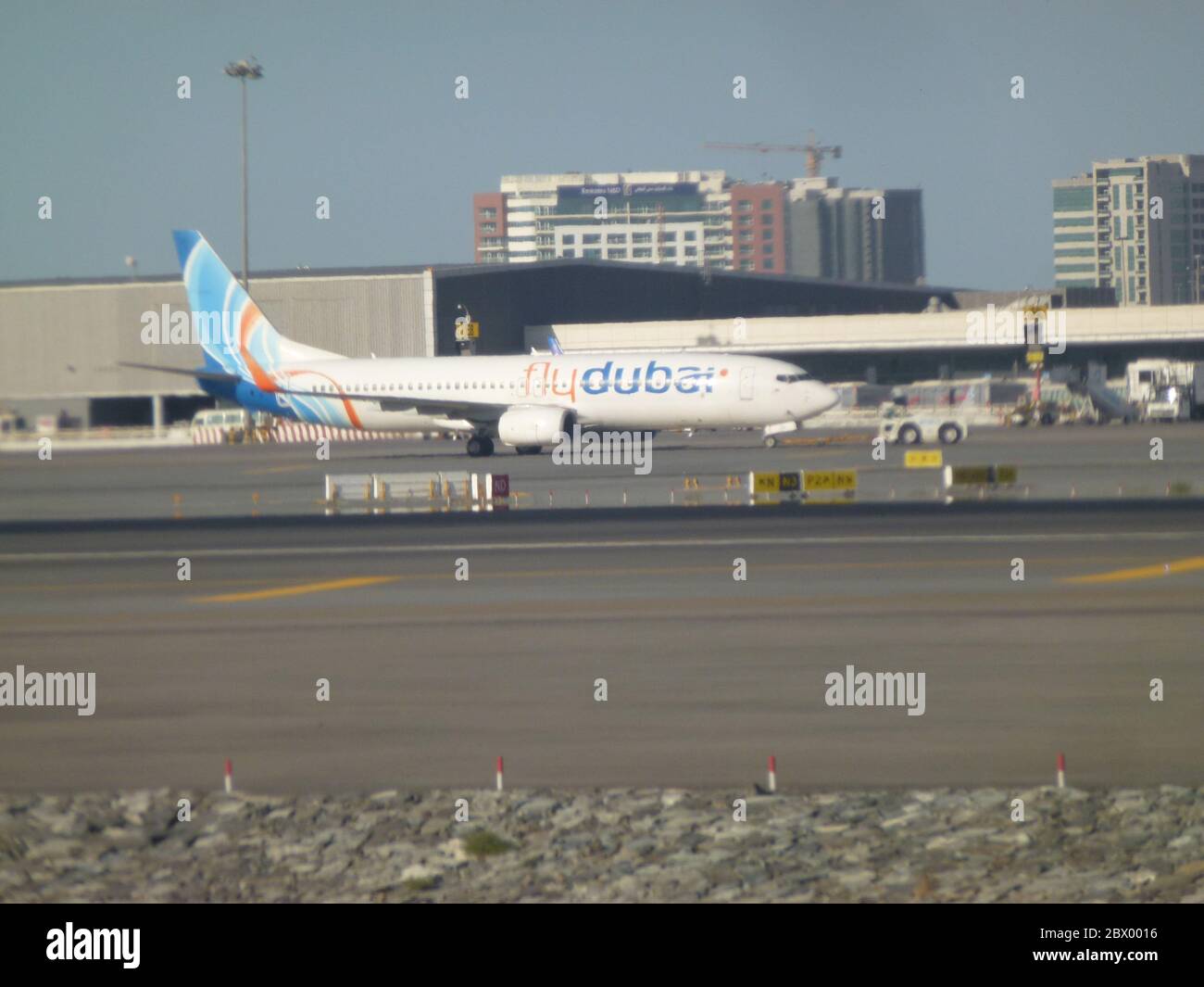 A fly Dubai plane at the Dubai International Airport, the primary ...
