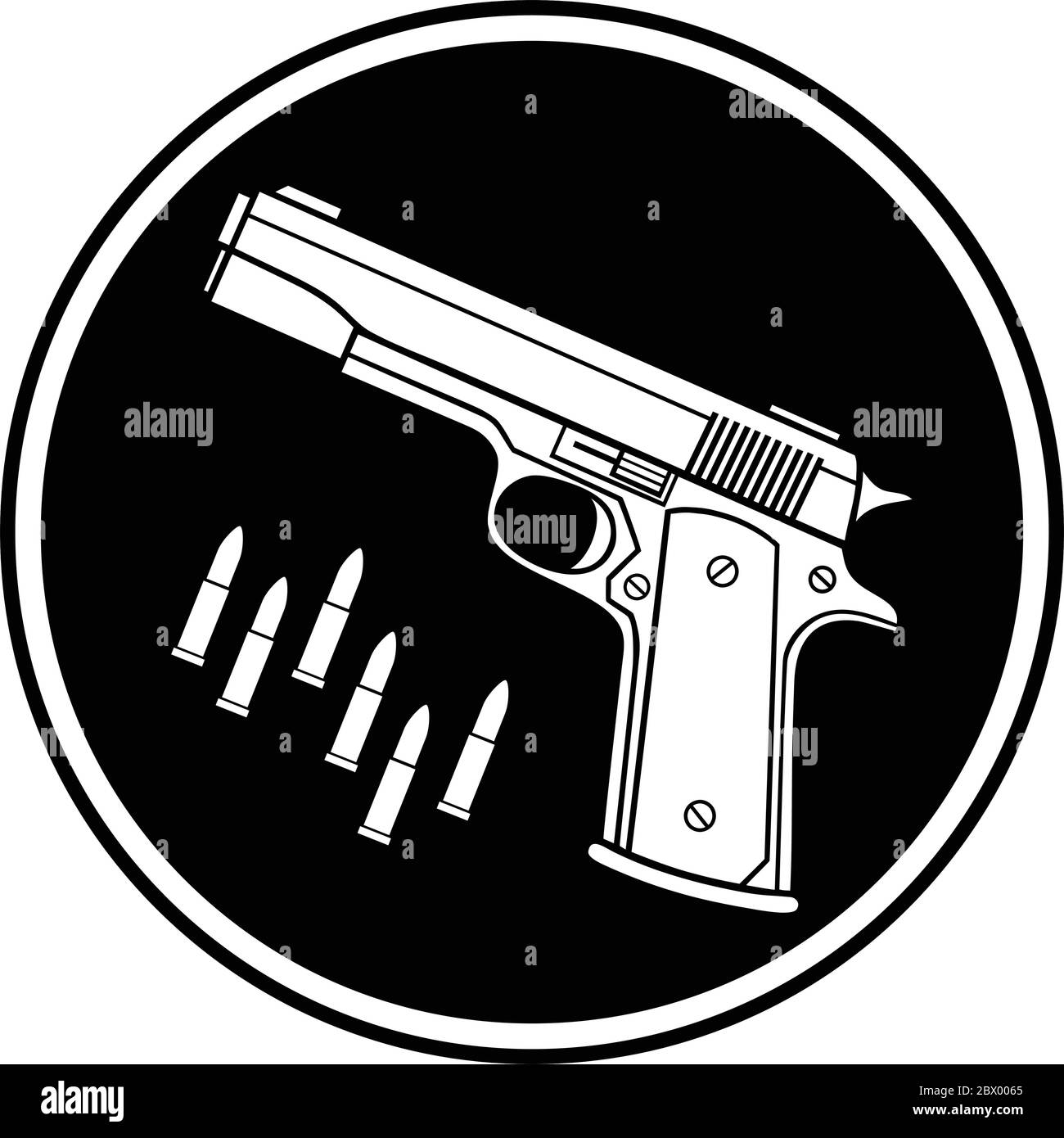 Gun Shop Symbol- An Illustration of a Gun Shop Symbol Stock Vector ...