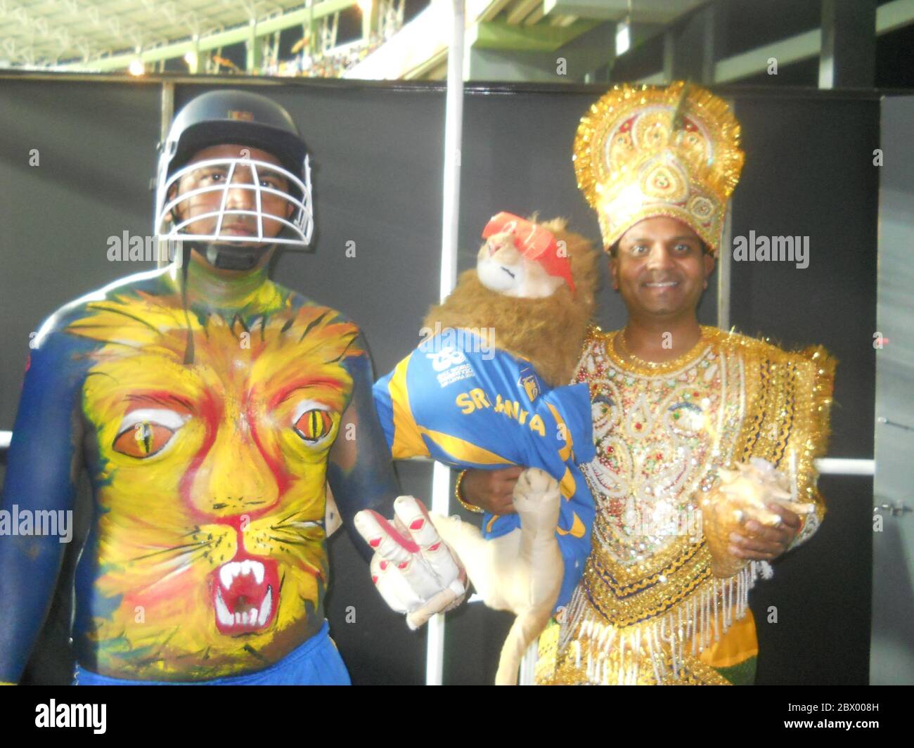 Cricket fans at the 2012 world T20 held in Sri Lanka. Pallekele ...