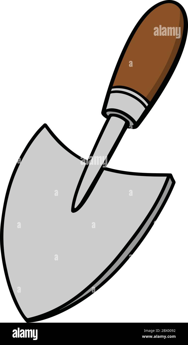 Hand Trowel- An Illustration of a Hand Trowel Stock Vector Image & Art ...