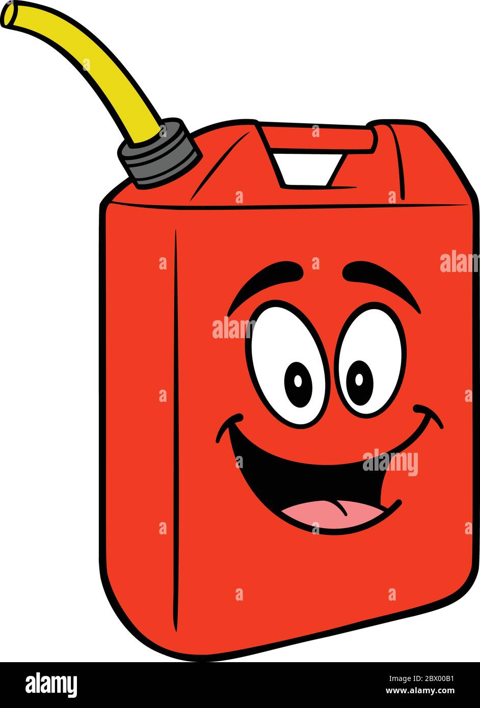 Gasoline Can Mascot- A Cartoon Illustration of a Gasoline Can Mascot ...