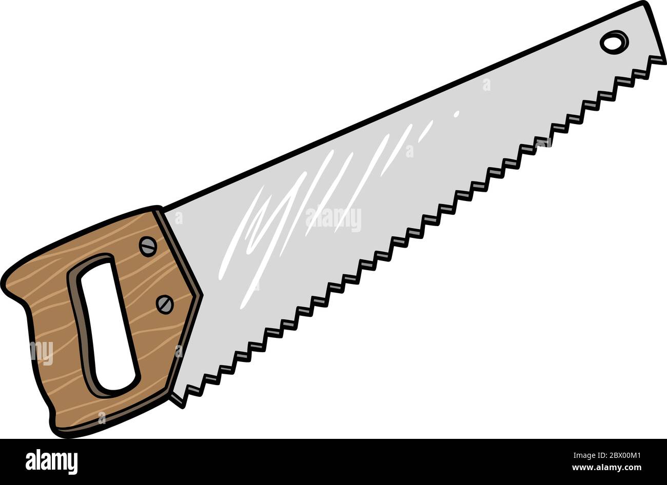 Hand Saw- An Illustration of a Hand Saw Stock Vector Image & Art - Alamy