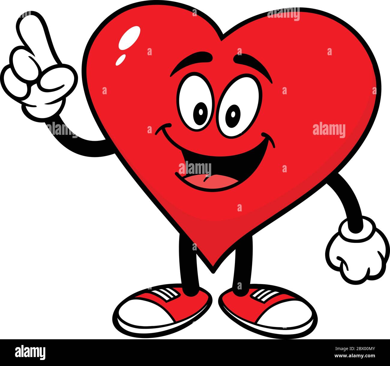 Heart Talking- A Cartoon Illustration of a Heart Talking Stock Vector ...