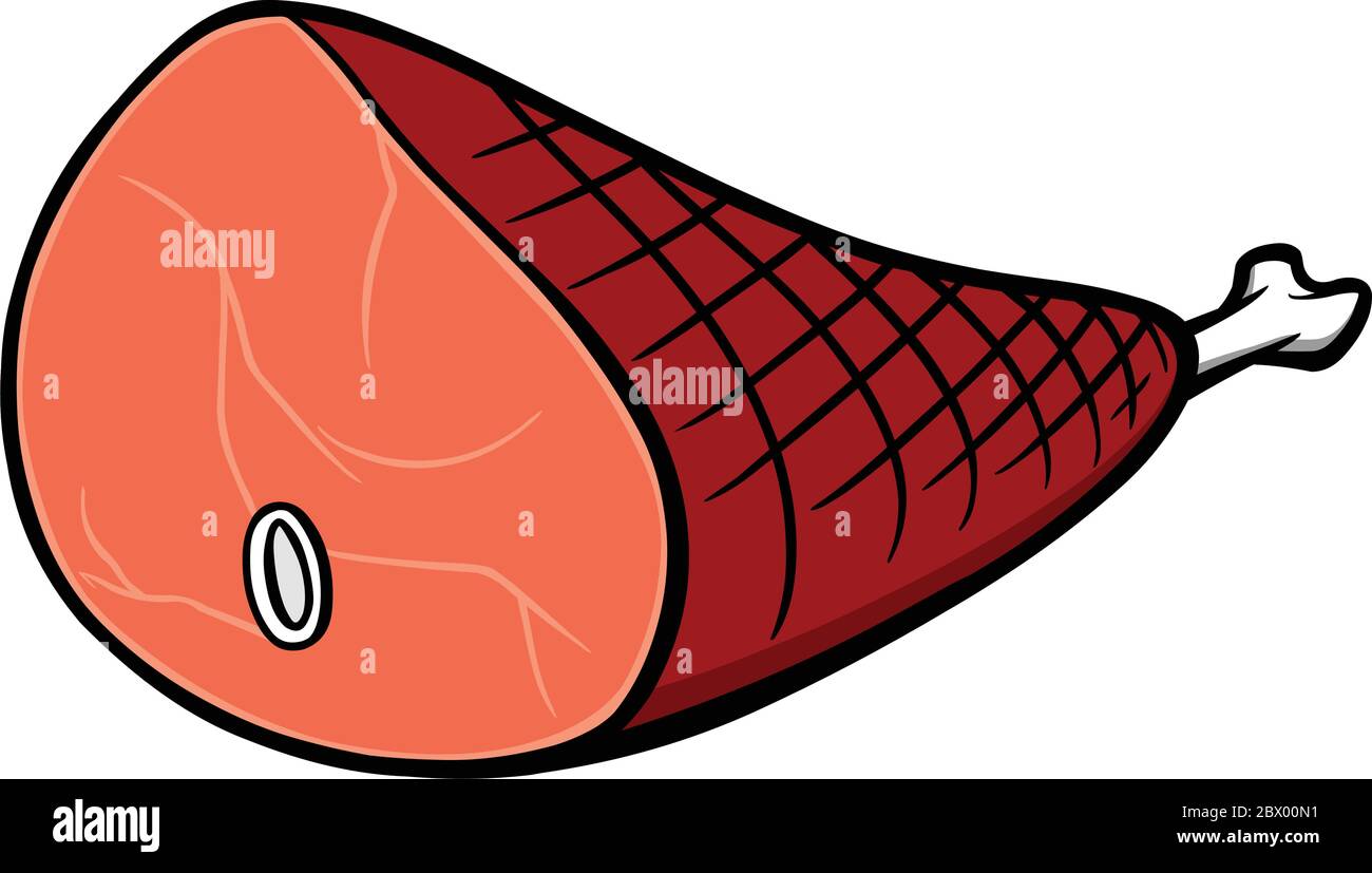 Ham- An Illustration of a Ham Stock Vector Image & Art - Alamy
