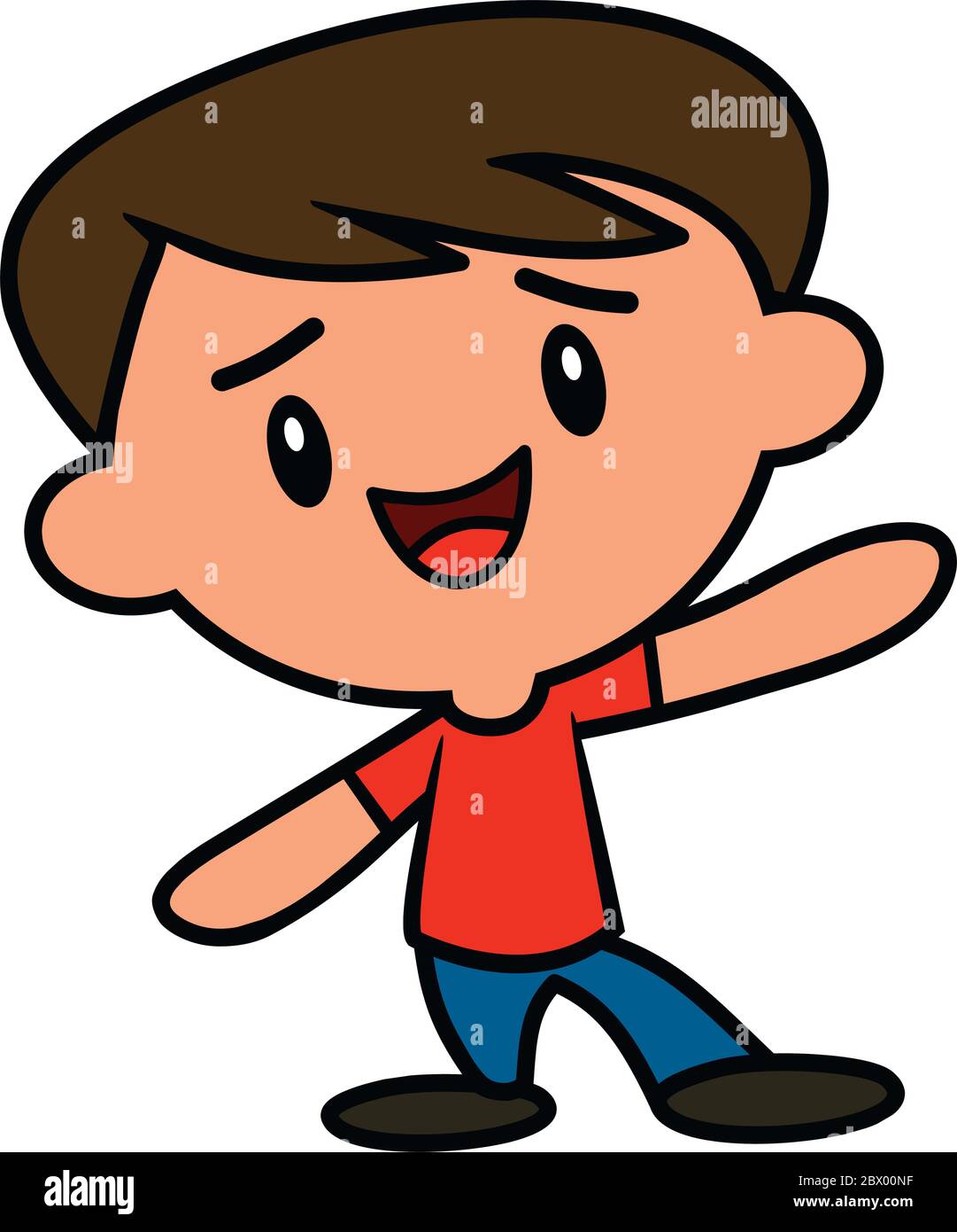 Kawaii Larry- A Cartoon Illustration of Boy Larry Stock Vector Image ...