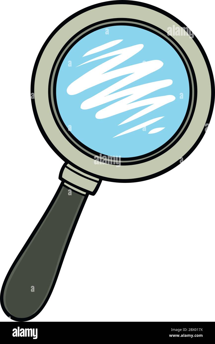 Magnifying Glass- An Illustration of a Magnifying Glass Stock Vector ...