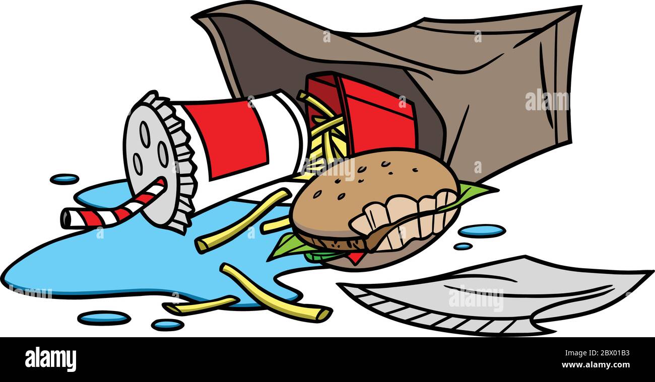 Litter- An Illustration of Litter Stock Vector Image & Art - Alamy