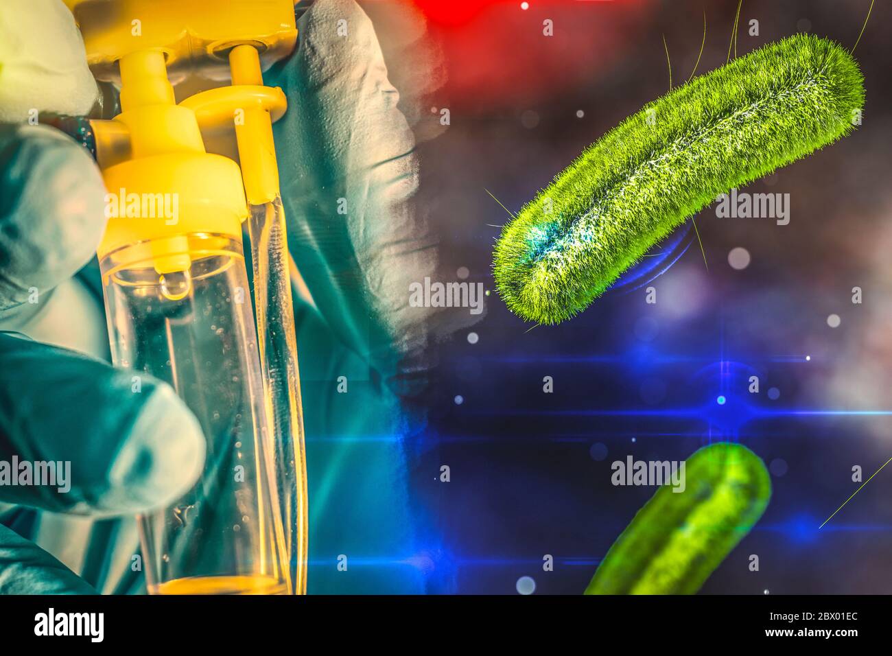 Bacteria and IV concept bacterial disease treatment bacterium and ...