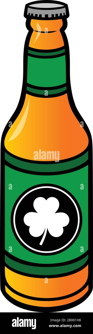 Irish Beer Bottle- An Illustration of an Irish Beer Bottle Stock Vector ...