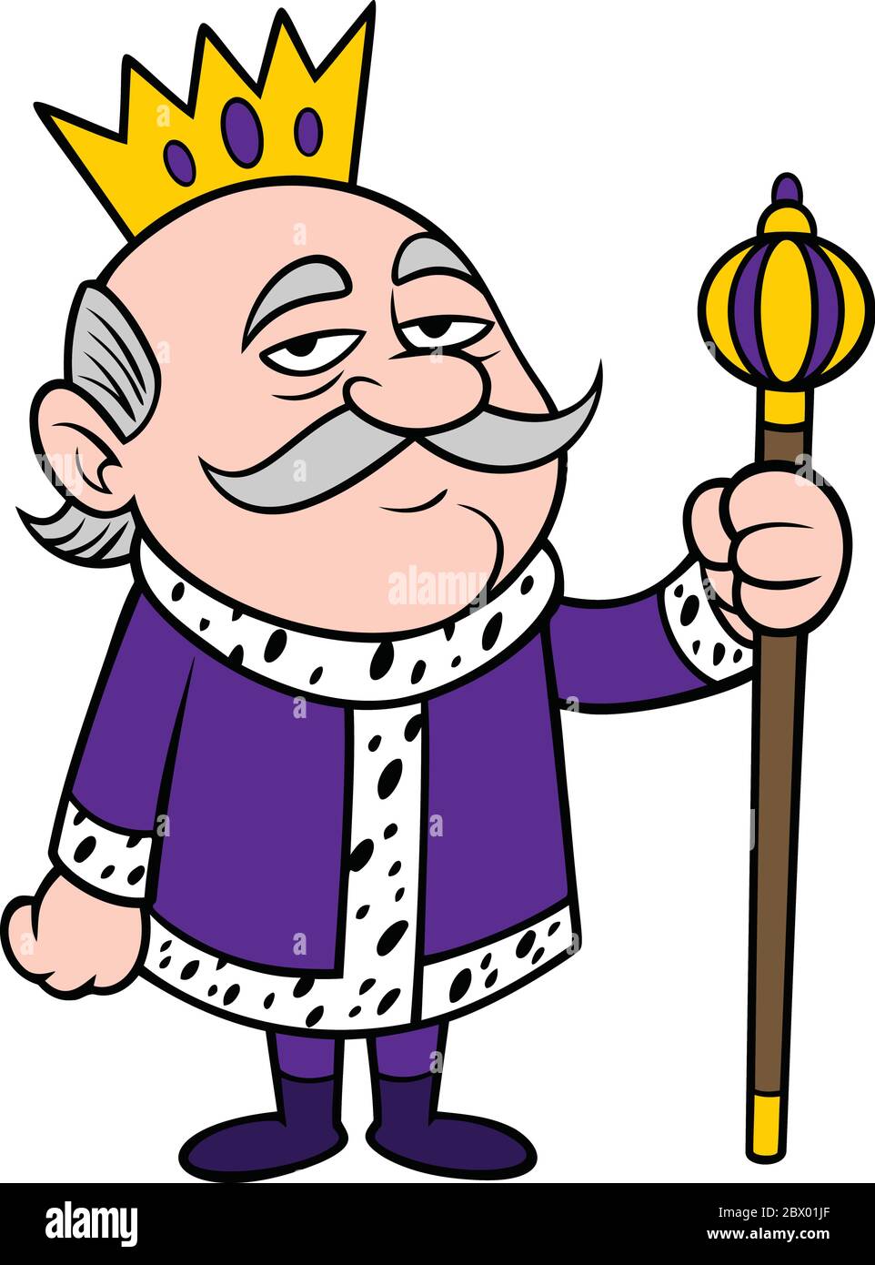 King grumpy Stock Vector Images - Alamy