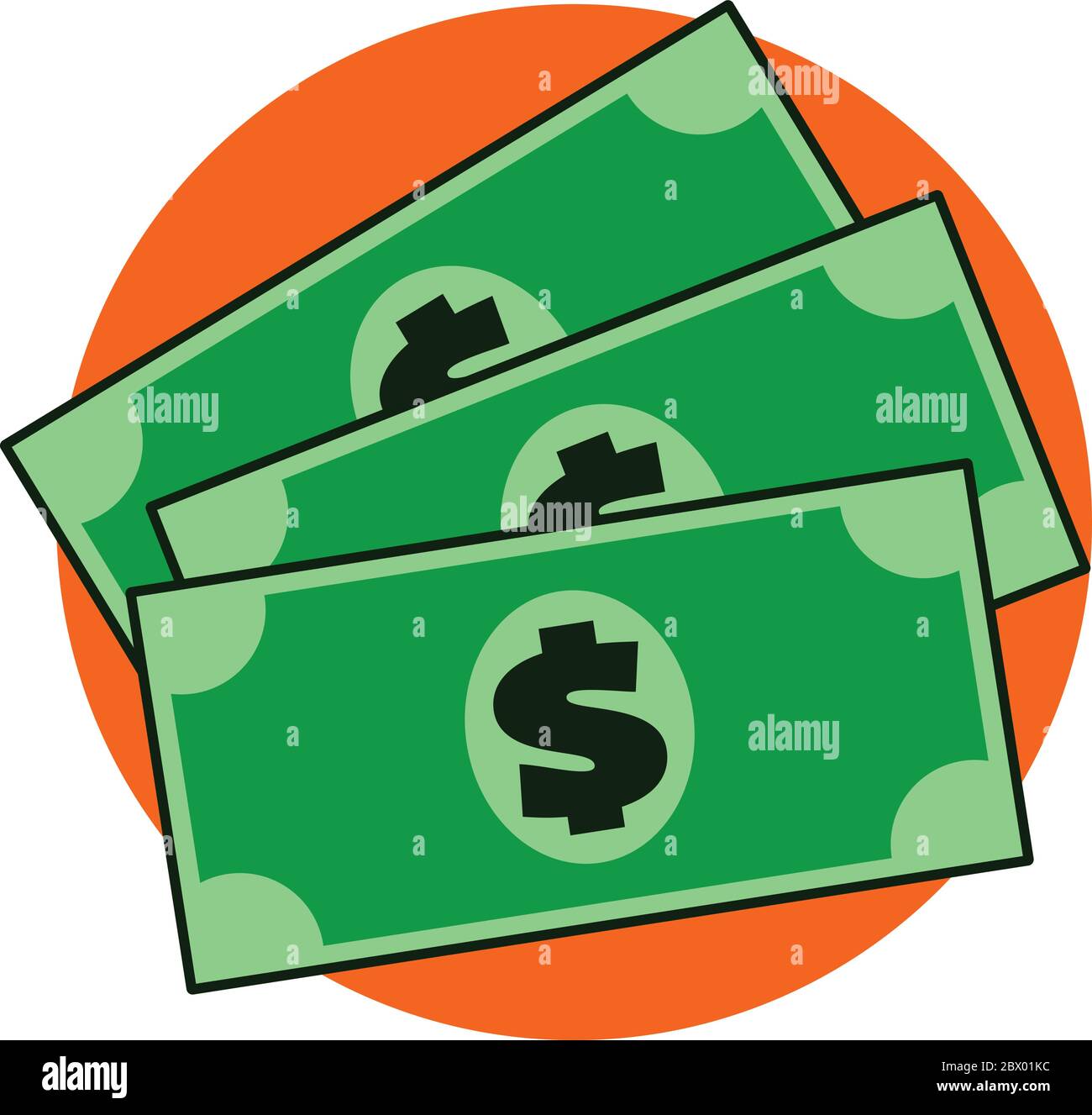 Money Symbol- An Illustration of a Money Symbol Stock Vector Image ...