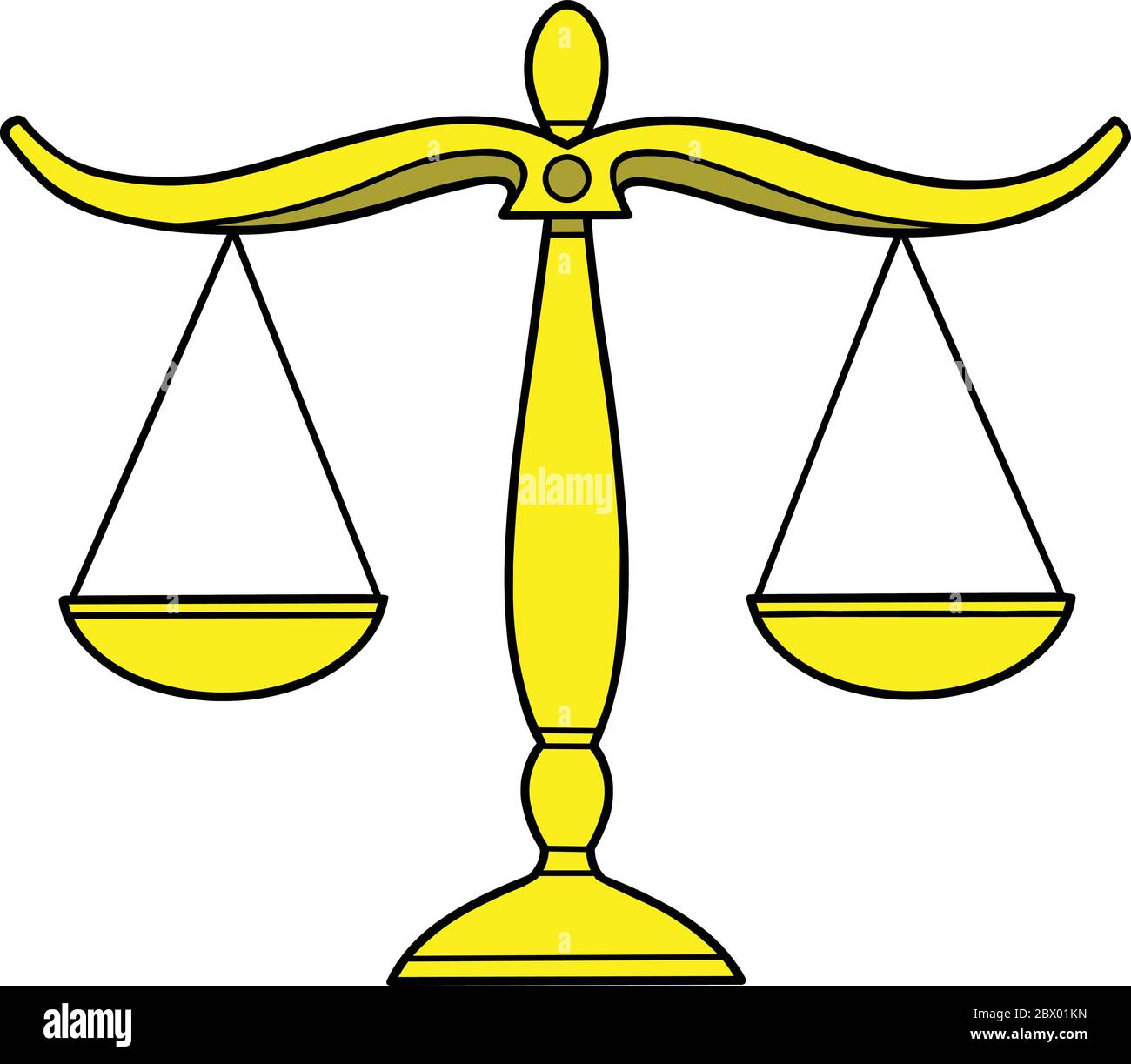 Legal Scales- An Illustration of Legal Scales Stock Vector Image & Art ...