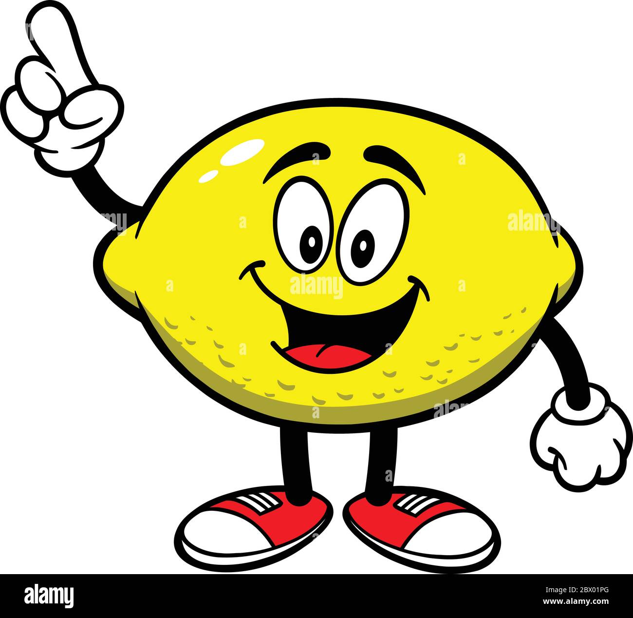 Lemon Mascot Talking - A cartoon illustration of a Lemon Mascot Talking ...